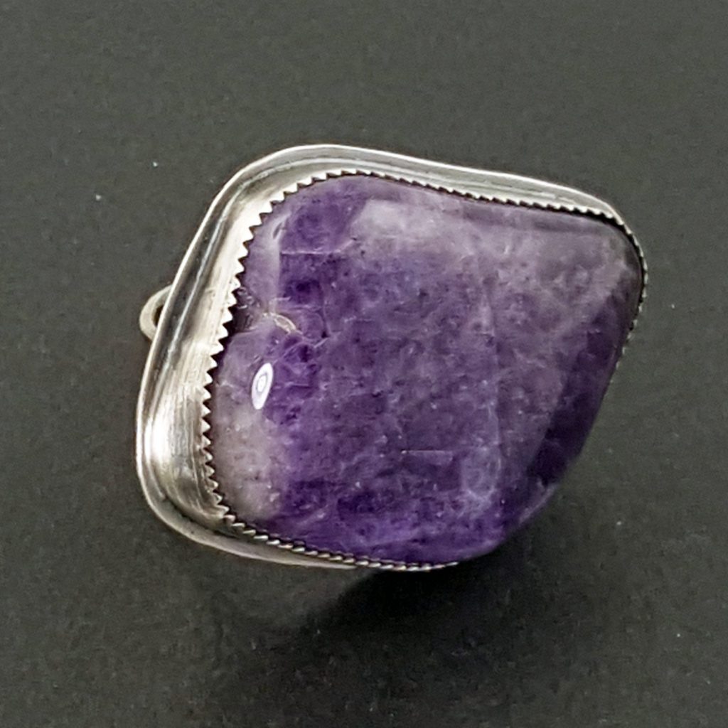 Garnet Grapevine Ring Size 7.5 - Michele Grady Designs